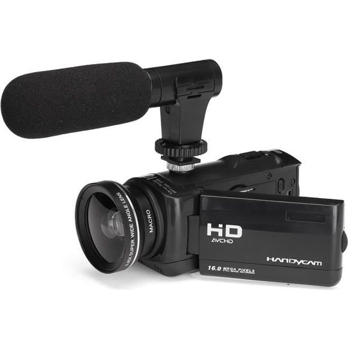 4K 1080P 24MP WiFi Caméra Vidéo Numérique Caméscope Full HD Rotation ...