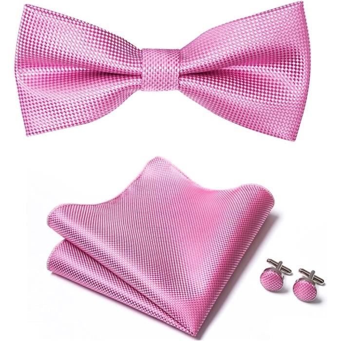 SATINIOR Lot De 24 Nœuds Papillon Pré-noués Et Carrés De Poche