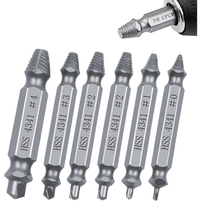 Extracteur De Vis En Acier Rapide Kit D'Extracteur De Vis Endommagé ...