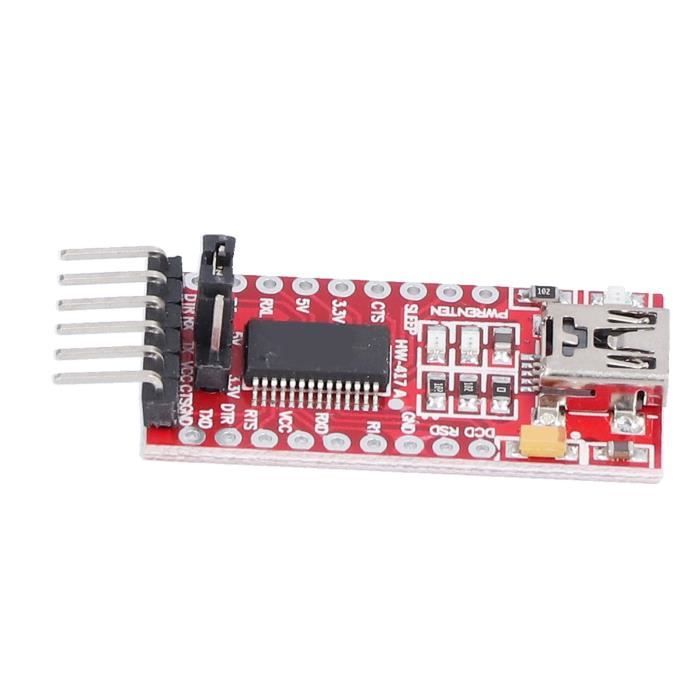 Module USB vers TTL - VBESTLIFE - FT232RL - DC 3,3 V/5 V - 6 broches ...