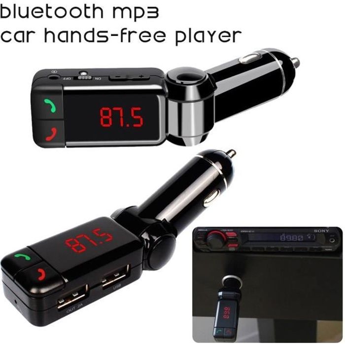 Car MP3 Audio Player Bluetooth FM Transmitter Wireless FM Modulator Car ...