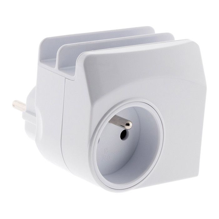 Chargeur multifonctions - 1 prise 16A + 2 USB + micro USB - Zenitech ...
