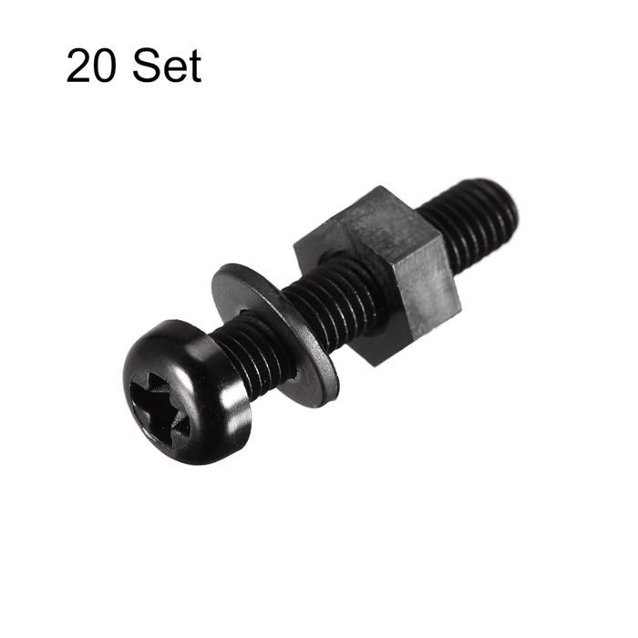 Assortiment De Vis, Écrous Et Rondelles En Nylon, M5 X 25 Mm, Tête ...