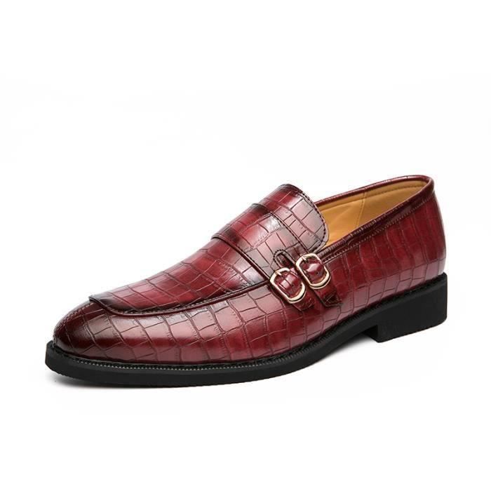 Rouge Richelieu Homme Lacet Chaussure Cuir Rouge - Cdiscount Chaussures