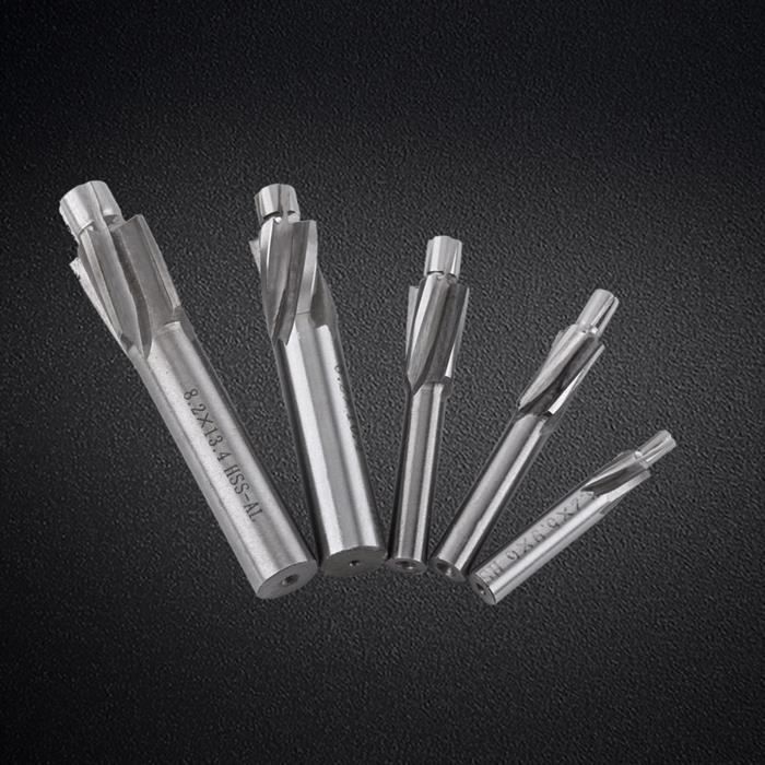 Fraise à chanfreiner - MINIFINKER - 5pcs - Acier rapide ultra-dur HSS ...
