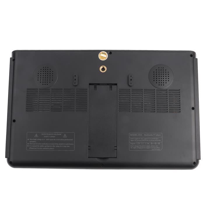 Mini télévision analogique numérique, 10 pouces DVB-T-T2 résolution ...