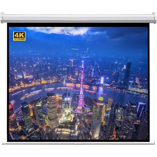 XLOO Ecran Videoprojecteur,120 Pouces 4K Ultra HD 16: 9 Portable,Écran ...