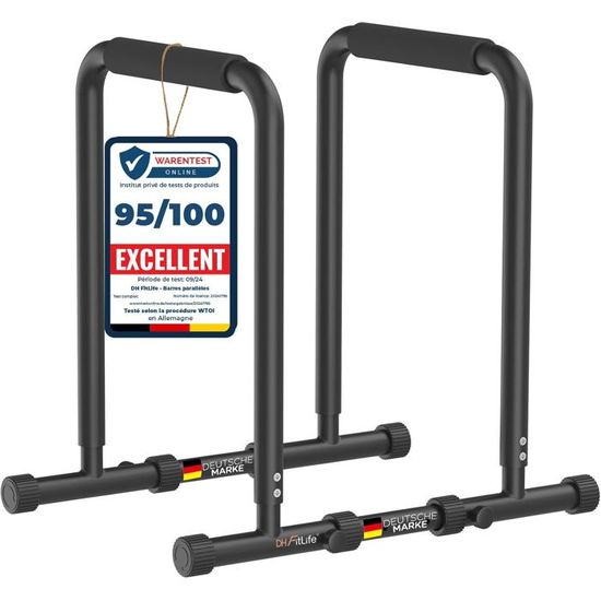 DH FitLife Dip Barrears, Station de dip, Station de musculation pour la ...