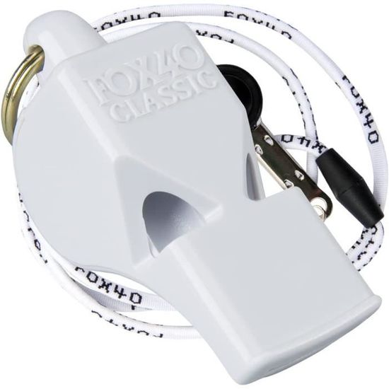 Sifflet - Arbitre Entraineur Fox 40 Classic Blanc + - Cdiscount Sport