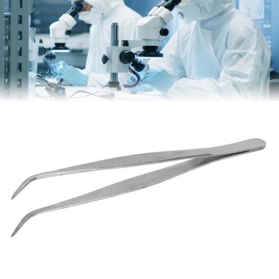 HURRISE pince à épiler Fine Pince à épiler de laboratoire en acier ...