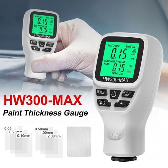 HW-300 0-2000UM Compteur de Jauge d'Épaisseur de Revêtement Portable ...