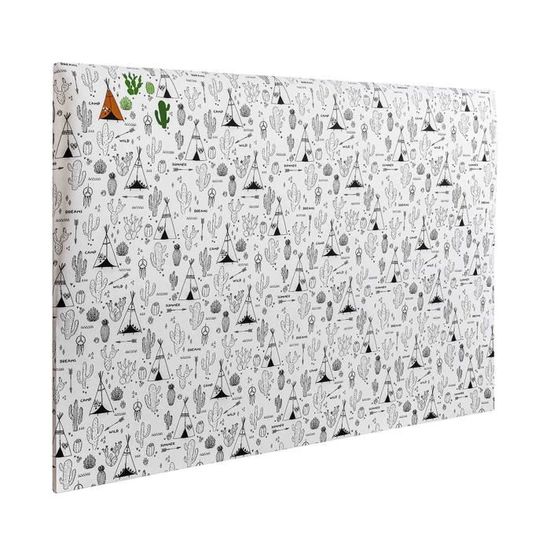 Tête de lit personnalisable à colorier Tipi 140 - Someo - Cdiscount Maison