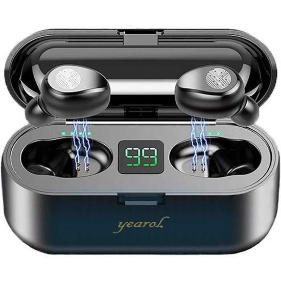 ® Écouteurs Sans Fil Bluetooth 5.0 Avec Microphone, Mains Libres, Pour ...