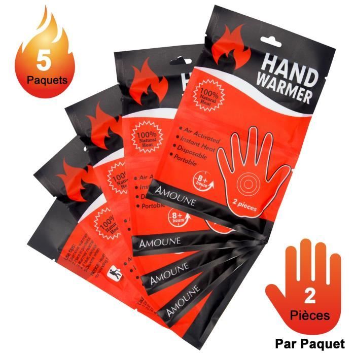 5 Paires Chauffe-mains, Chauffe-mains Jetables, Chaleur Immédiate ...