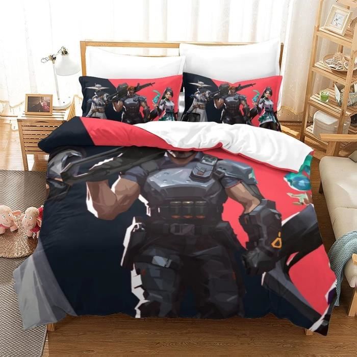 220x240cm-Valorant Housse De Couette Et Game Theme Champion Parure De ...