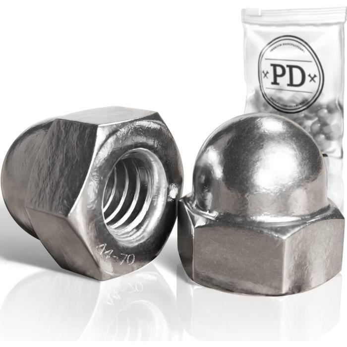 ® Ecrou Borgne Inox M12 (Din 1587) | Ecrous Borgne Hexagonal En Acier ...