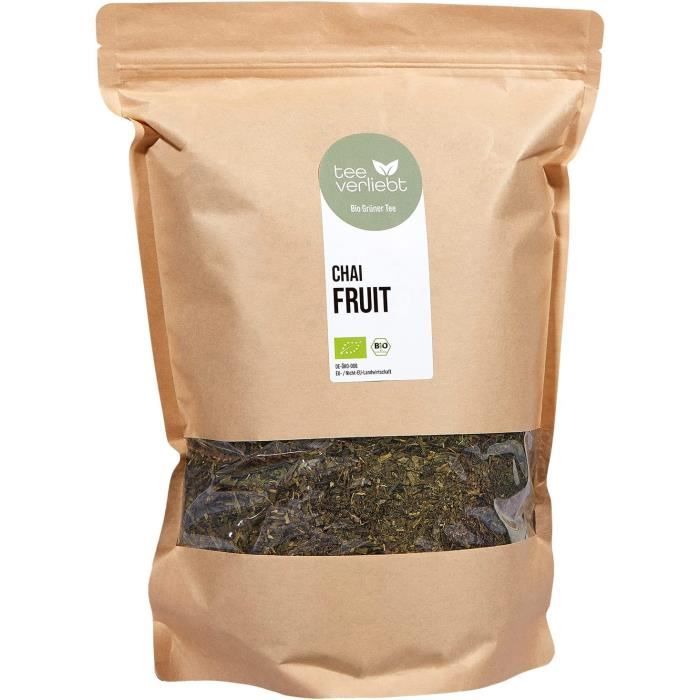 AJW-Thé de thé vert de perdant de fruits de chai bio | Mélange de thé ... AJW-Thé de thé vert de perdant de fruits de chai bio | Mélange de thé ...
