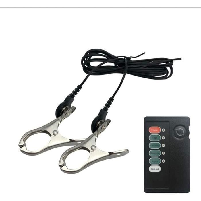 Estim Sex Pinces À Mamelon Fetish Electro Shock Masseur De Seins