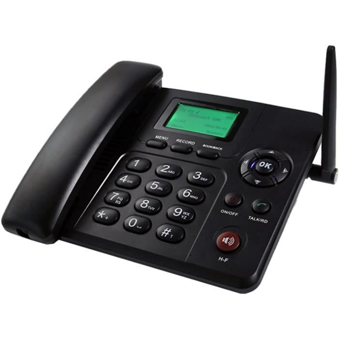 Quadband GSM Classic Desk Telephone,Carte SIM sans Fil GSM Classic Desk ...