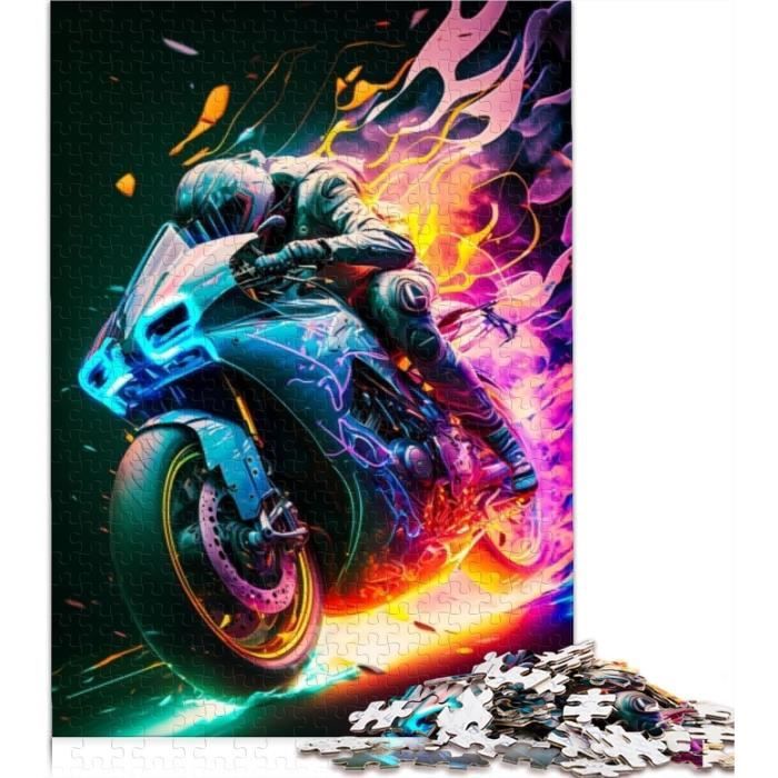 Puzzles Pour Adultes Puzzle 300 Pièces Rider Mania Moto Pour Adultes ...