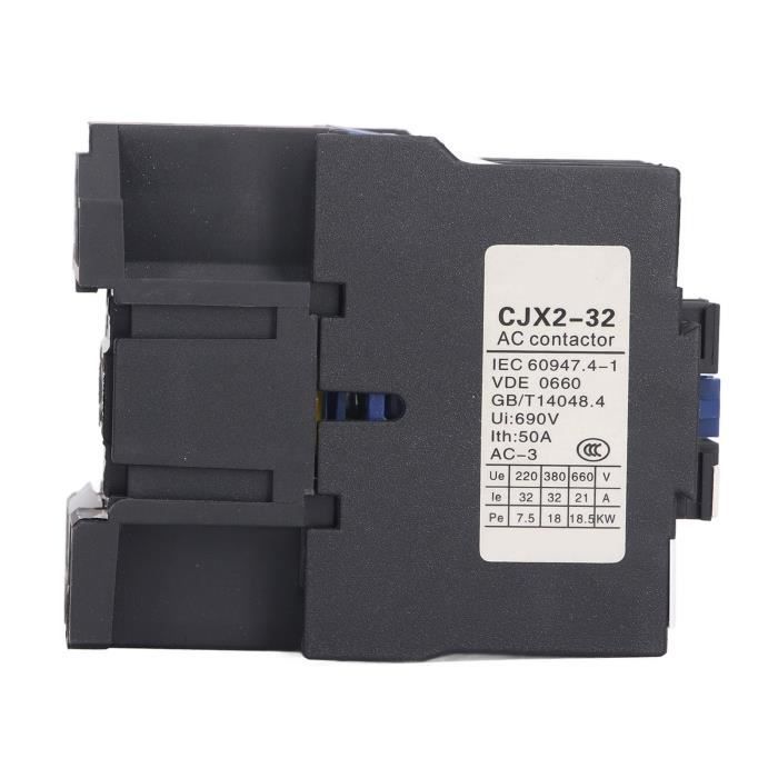 EJ.life contacteur AC triphasé Contacteur AC 32A 3 pôles 3 phases Contact argent Contacteur ...