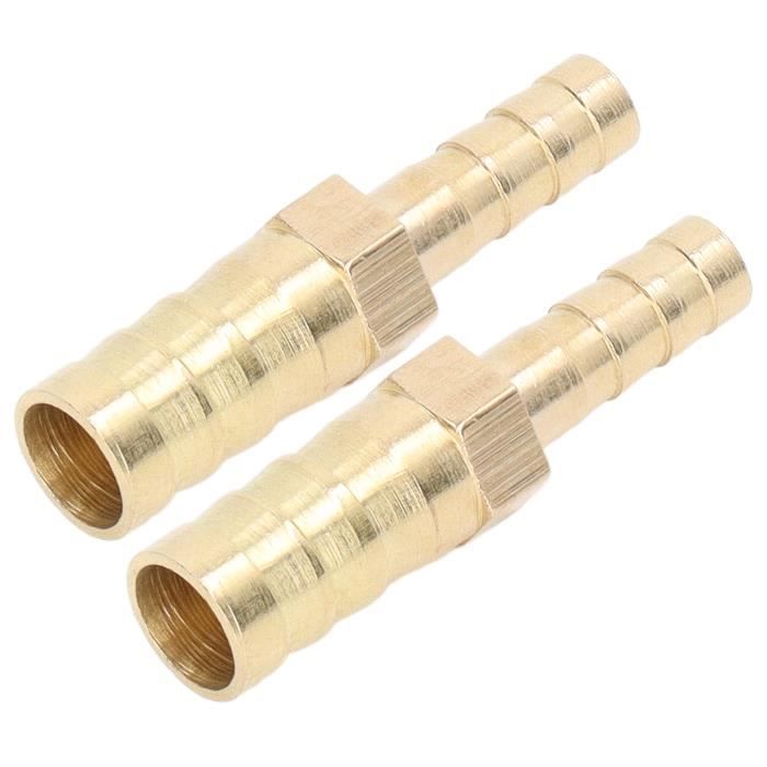PAL pisseur de raccord barbelé Réducteur de cannelure de tuyau en laiton, épissure de raccord ...