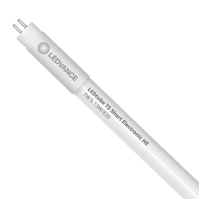 Tube LED T5 Value Short (HF) 7W 770lm - 830 Blanc Chaud | 52cm ...