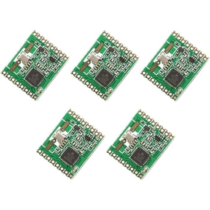 5 Pièces Émetteur-Récepteur Sans Fil Rfm69Hw 433Mhz + Rfm12B Hoperf ...
