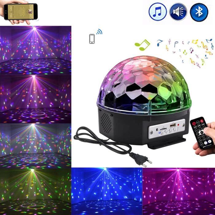 Lampe Scène Bluetooth Spot Projecteur Stade Éclairage RVB LED Commande Sonore Télécommande ...