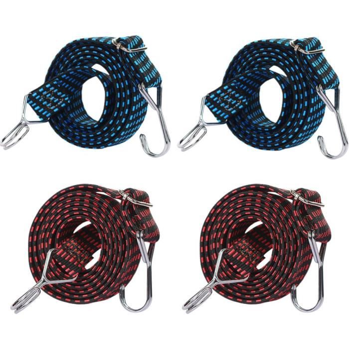 Lot De 4 Sangles Élastiques Avec Crochets, Cordons Élastiques Réglables ...