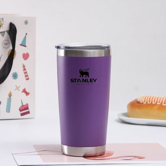 GOURDE BIDON,Violet--Tasse isotherme en acier inoxydable pour café ...