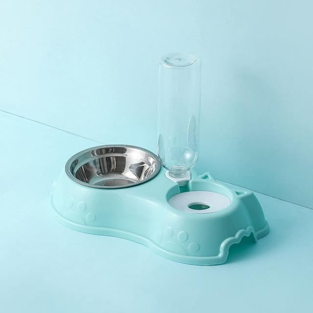 Gamelle pour chien,Light Blue--Bol avec support pour chien ...