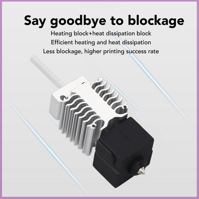 Kit Hotend D'extrudeuse pré-assemblé pour Imprimante 3D, Bloc Chauffant en Céramique pour Ender ...