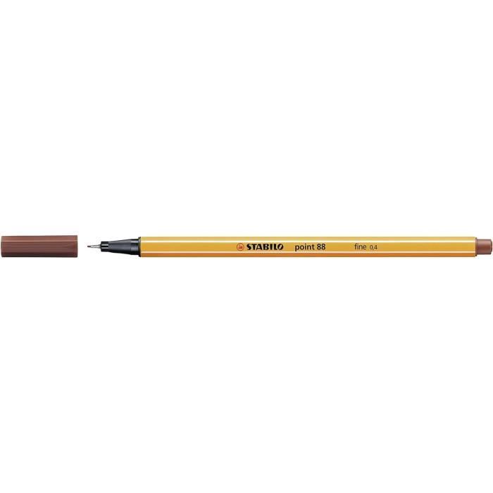 Stylo feutre pointe fine point 88 Lot x 10 stylos feutre - Marron ...