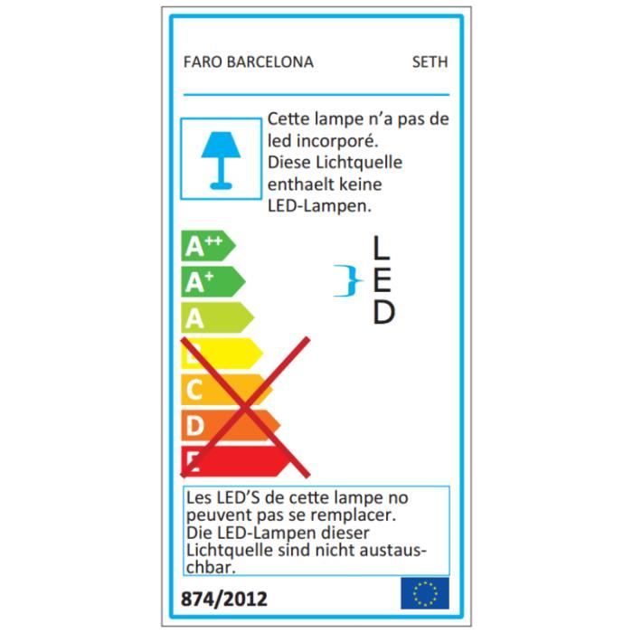 Spot piquet extérieur - FARO BARCELONA - Seth LED - LED 6W 2700K 450lm ...