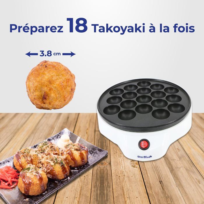 Appareil Electrique A Takoyaki Avec Pics Inclus, Facile Et Simple A ...