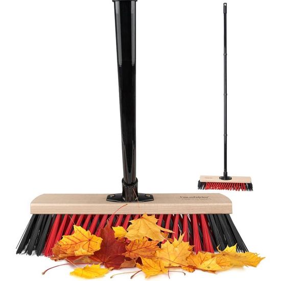 Hausfelder Balai Exterieur avec Manche, Balai cantonnier 40 cm, Balai ...