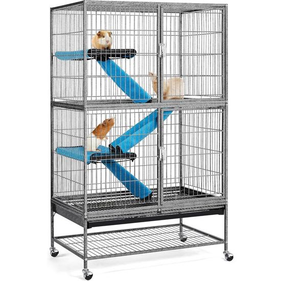 Grande Cage Rongeur 4 Niveaux Cages Hamster Cage Cochon d'Inde Cages ...