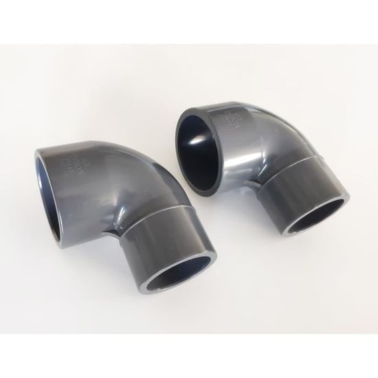 Coudes réduit - PVC Pression - 63mm intérieur vers 50mm intérieur - Lot ...