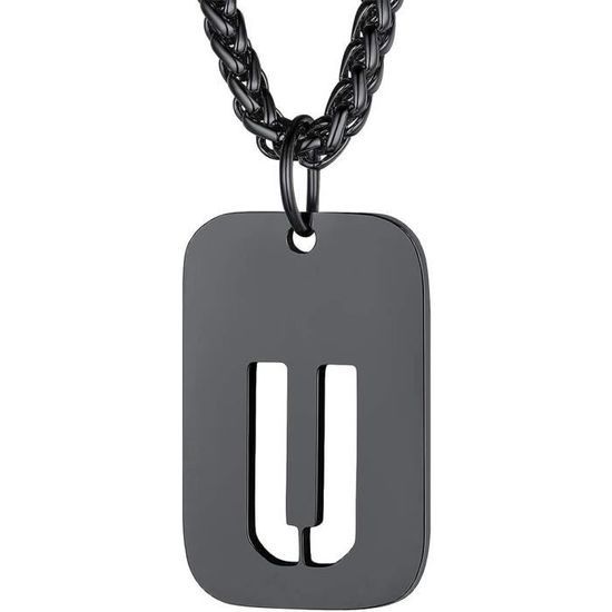 Plaque Militaire Personnalisable Pendentif Identi Femme Collier Homme ...