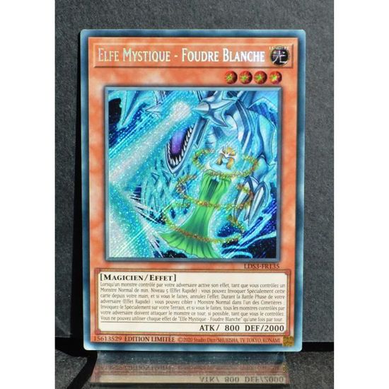 Carte YU-GI-OH LDS3-FR135 Elfe Mystique - Foudre Blanche Secret Rare NEUF FR - Cdiscount Jeux ...