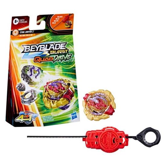 Beyblade Burst Quad Drive - F4072 - Ensemble toupie + Lanceur - Stone Linwyrm L7 - Cdiscount ...