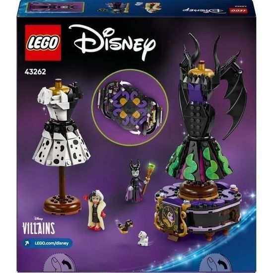 LEGO ǀ Disney Villains 43262 Les Robes de Maléfique et Cruella D’Enfer ...