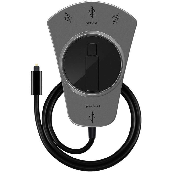 Optique Audio Toslink Splitter 1 entrée 3 sorties Splitter Optique à ...