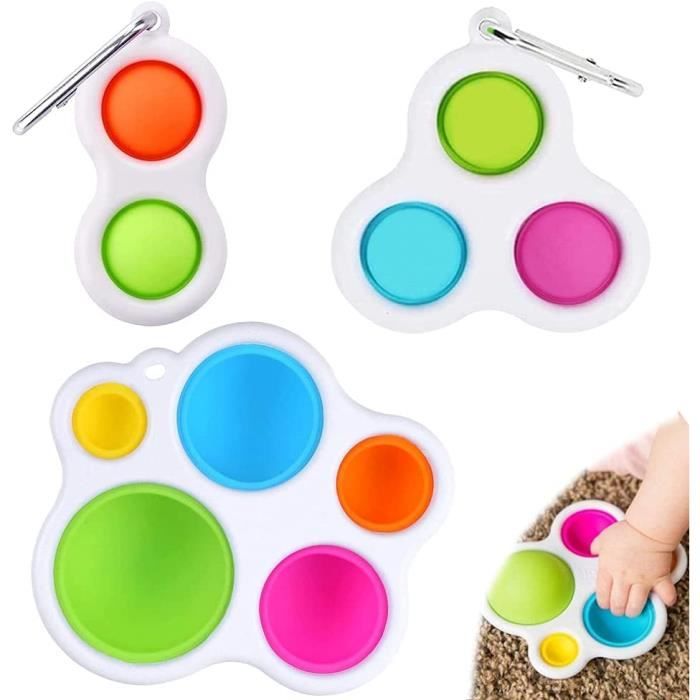 LGZIN Fidget Simple Dimple Toy 3 Pices Sensorielle Jouet Fidget Toys ...