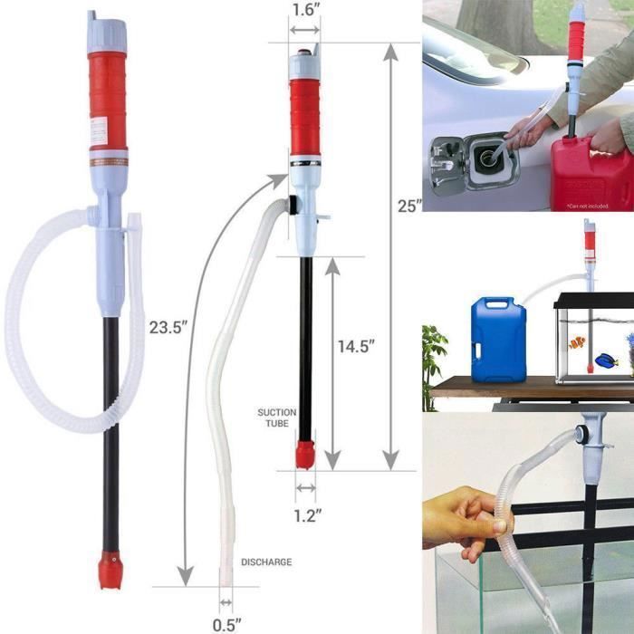 BOBLOV Pompe à siphonner électrique. Pompe submersible électrique pour ...