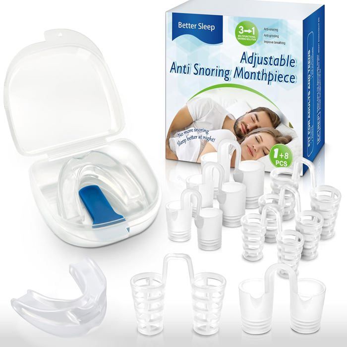 AIOUTGOGO Orthèse Anti Ronflement,Efficace Puissant Dispositifs et 4 ...