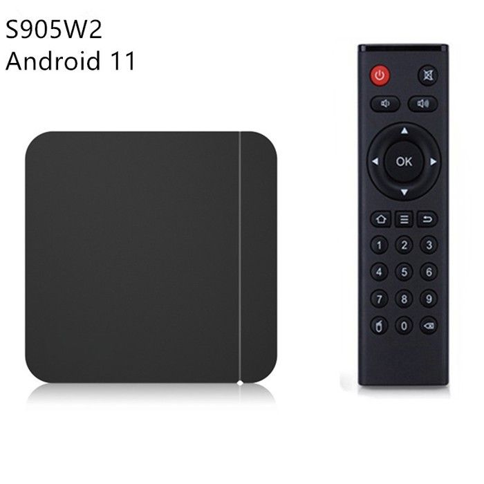 Box TV Android 4K 60fps S905W2 4GB 64GB Double WiFi HDMI USB H.265 AV1 ...