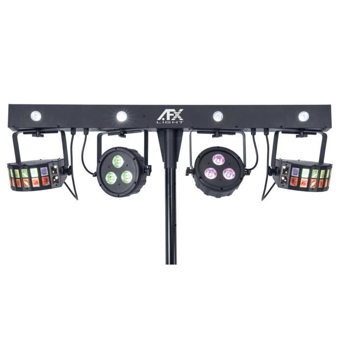 AFX Light EVENTBAR-BAT - Barre de Lumieres DMX Autonome 4-En-1 Derby ...
