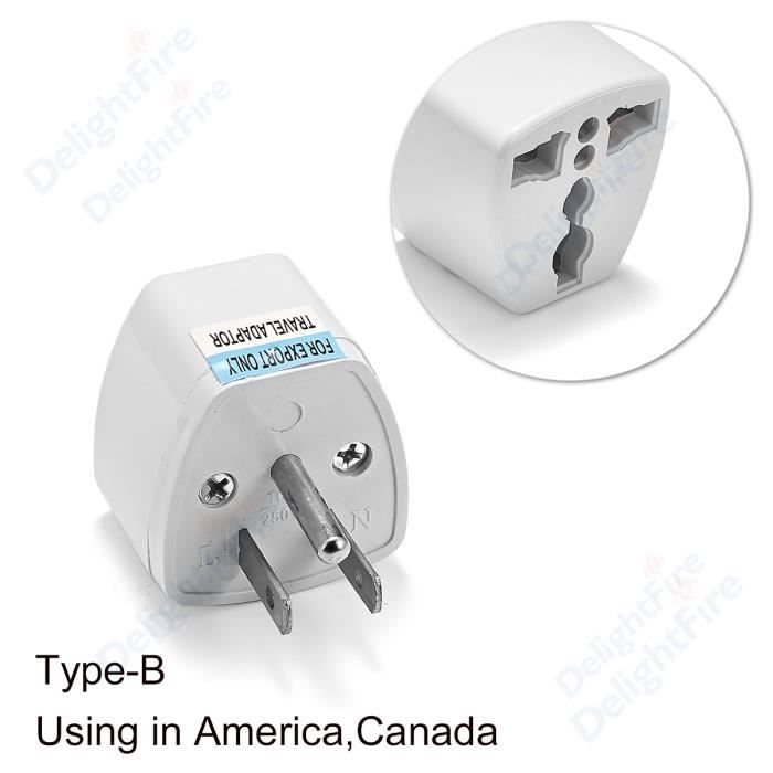 USA Plug 1pcs-Adaptateur de prise électrique universel ue, US, royaume ...